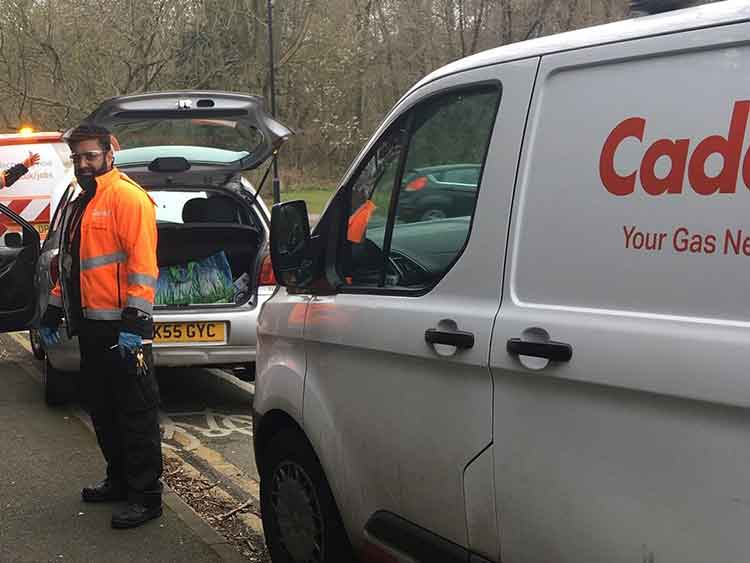 Engineers aid couple in distress - Cadent Gas Ltd
